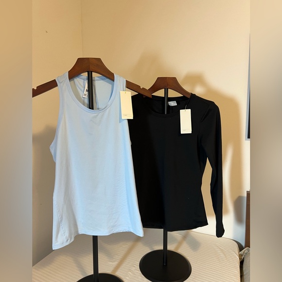 all in motion | Tops | Womens Black And Light Blue Tops | Poshmark